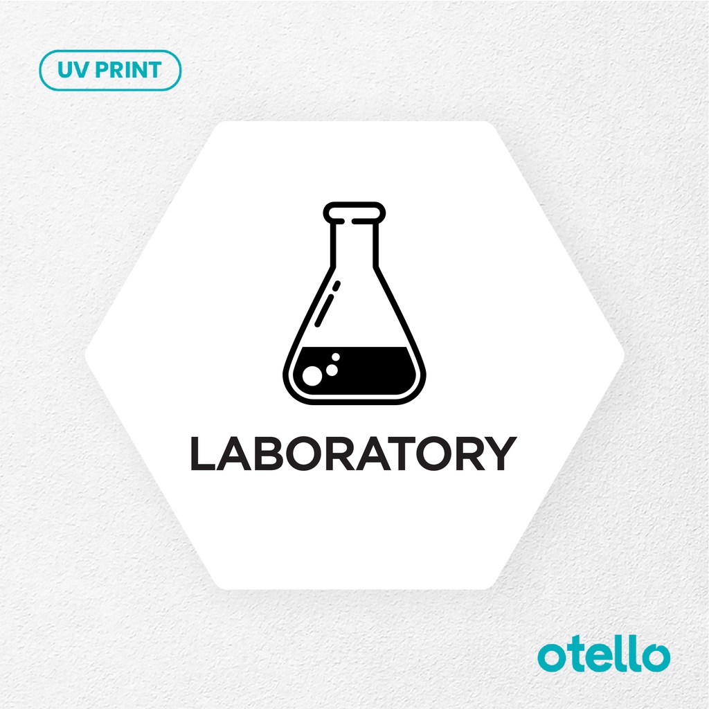 Jual Laboratory Signage Board Akrilik Tempel Dinding Papan Acrylic Sign ...