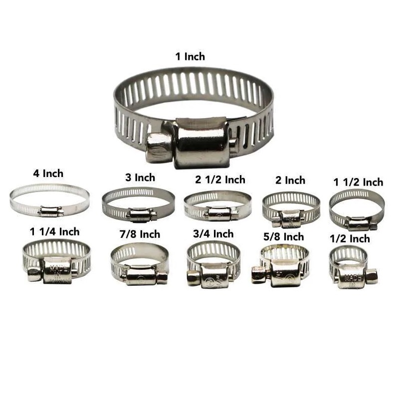 Jual Klem Selang Stainless Steel BISON Hose Clamp 1/2" 1 1/4" ,1 1/2 ...