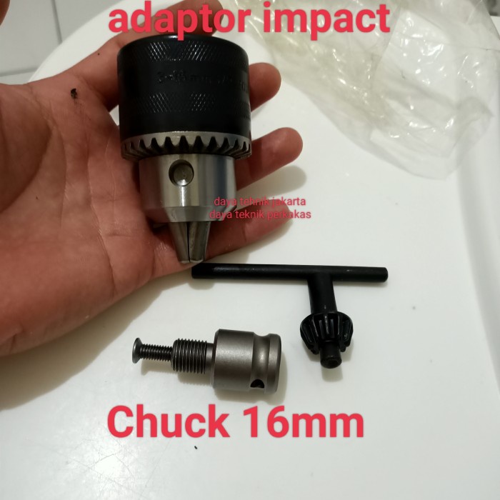 Jual adaptor impact wrench 16mm - sambungan kepala bor impact 1/2 ...