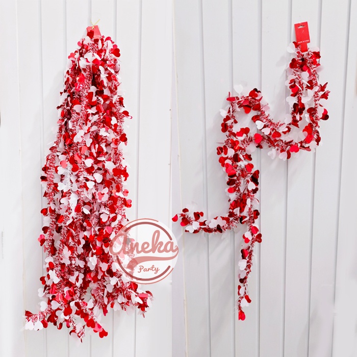 Jual Slinger Merah Putih LOVE / Hiasan Rumbai dekorasi 17 Agustus HUT ...