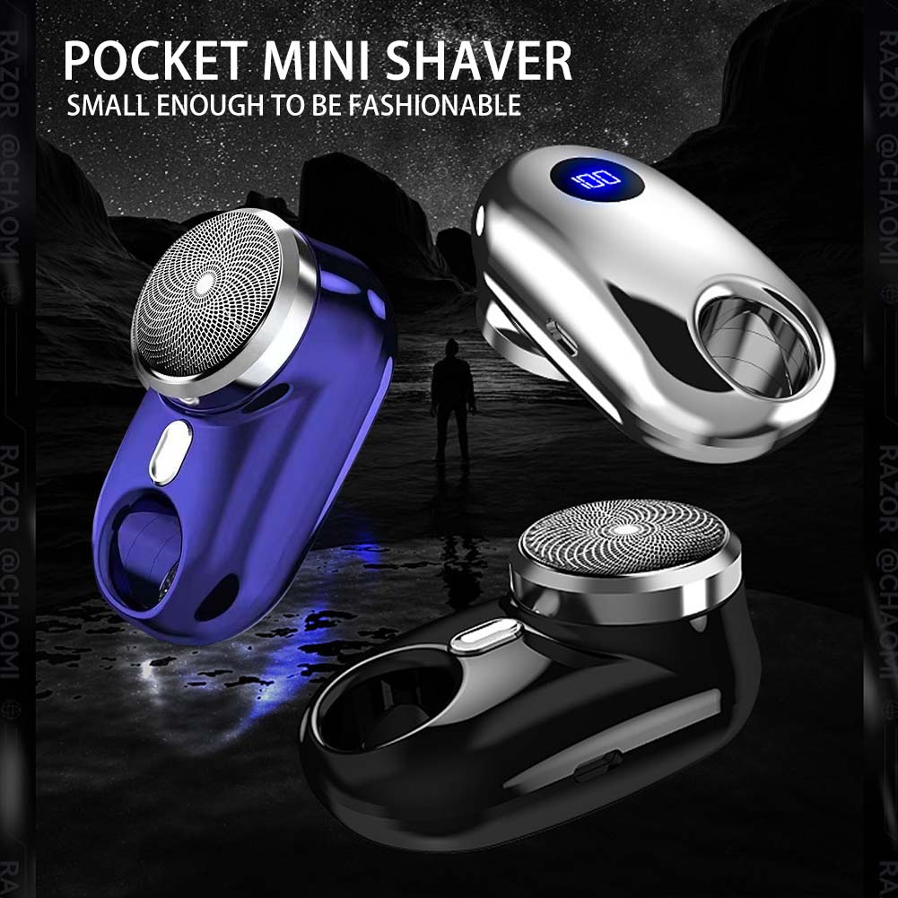 Jual Men Mini Portable Type C Rechargeable Waterproof Electric Shaver ...