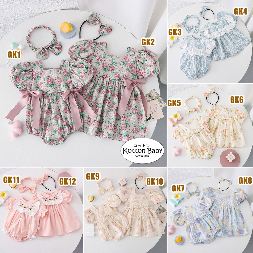 Jual (free bandana) 0-5thn | DRESS JUMPER BAJU BAYI ANAK JUMPSUIT ...