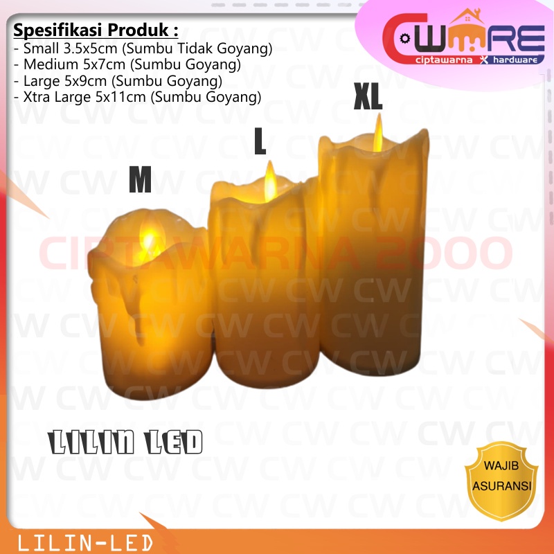 Jual Lilin LED Elektrik Meleleh Sumbu Goyang Lampu Pesta Dekorasi ...