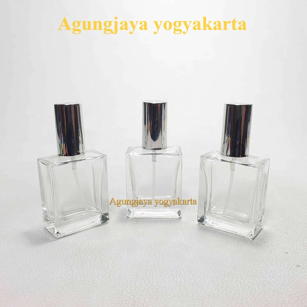 Jual Botol Harmes Silver Kotak 15 ml / Botol Parfum 15 ml / Botol ...