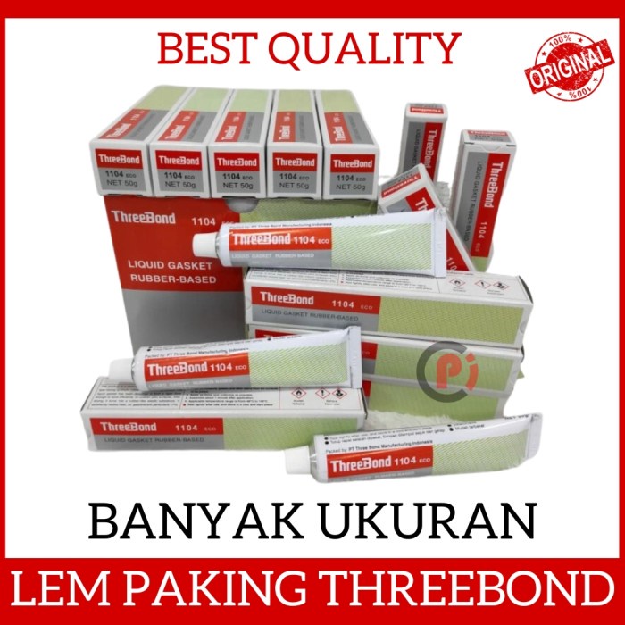 Jual ORIGINAL THREEBOND 1104 Lem Paking Putih Liquid Gasket Rubber ...