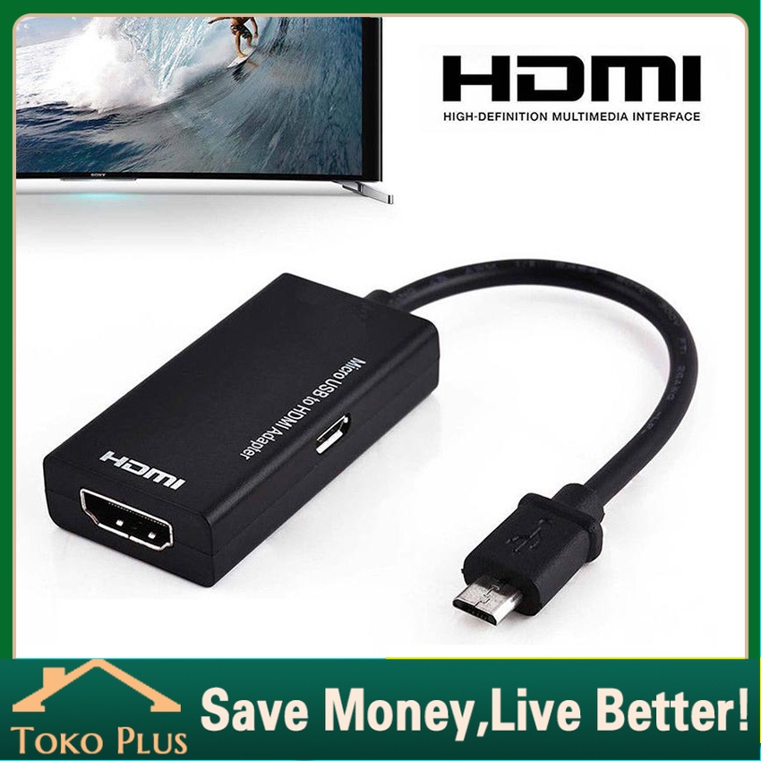 Jual Kabel MHL Micro USB to HDMI Converter + 11P MHL Converter | Shopee ...