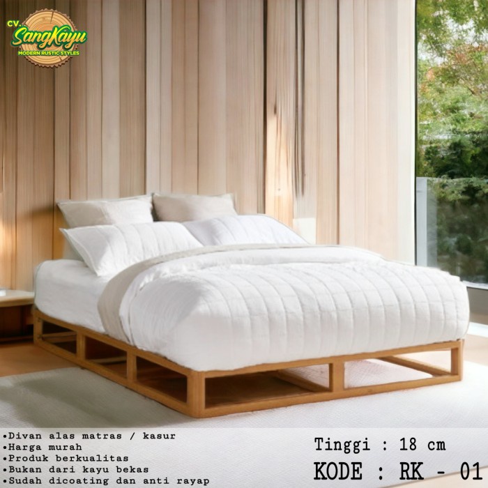 Jual Dipan tempat tidur modern minimalis divan kayu ranjang kayu ...