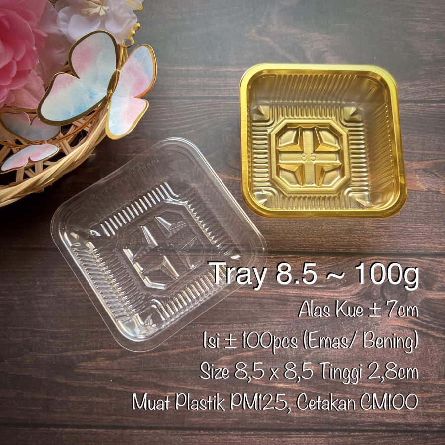 Jual Tray 8.5 Tray Mika 100gr Mooncake Kue Bulan Pia Serbaguna Packaging | Shopee Indonesia
