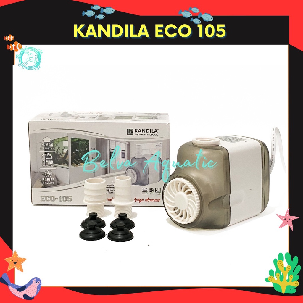 Jual Kandila ECO 105 Pompa Mesin Air Aquarium Kolam Hidroponik Mesin Air Ekonomis | Shopee Indonesia