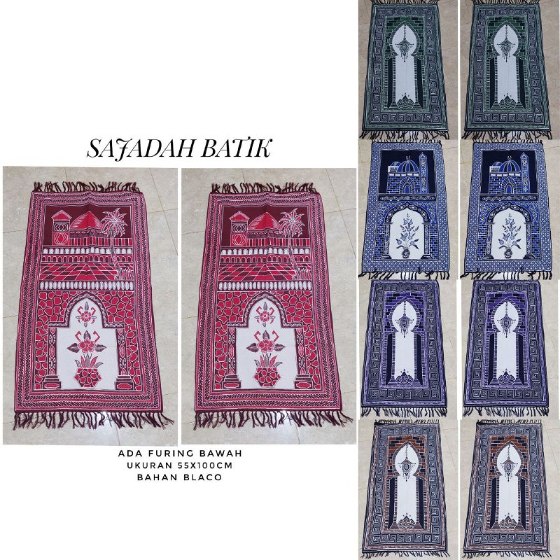 Jual sajadah batik sajadah haji sahadah oleh oleh | Shopee Indonesia