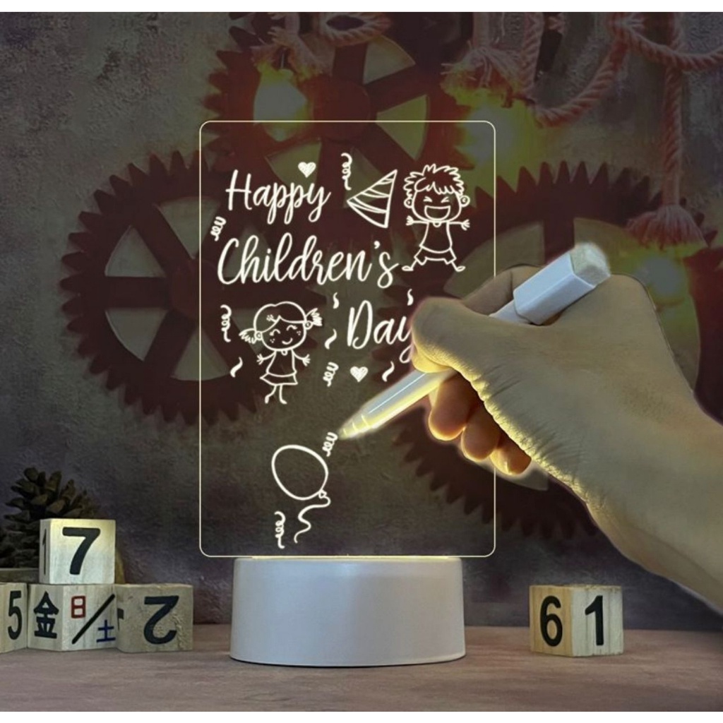 Jual NEW MODEL STAND AKRILIK PLANNER UNIK LAMPU LED | LETTERING KADO ...