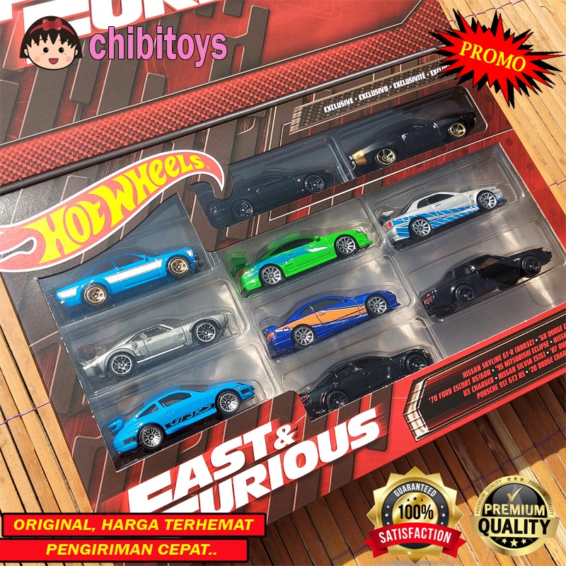 Jual HOTWHEELS FAST & FURIOUS 10 PACK EXCLUSIVE - 95 MITSUBISHI ECLIPSE ...