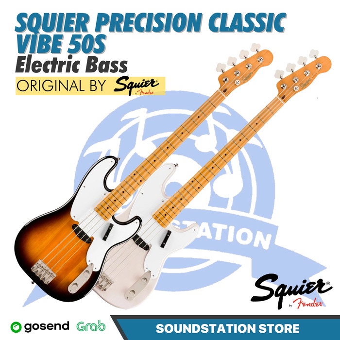 Jual SQUIER PRECISION Classic V 50s Electric Bass Guitar | Elektrik ...