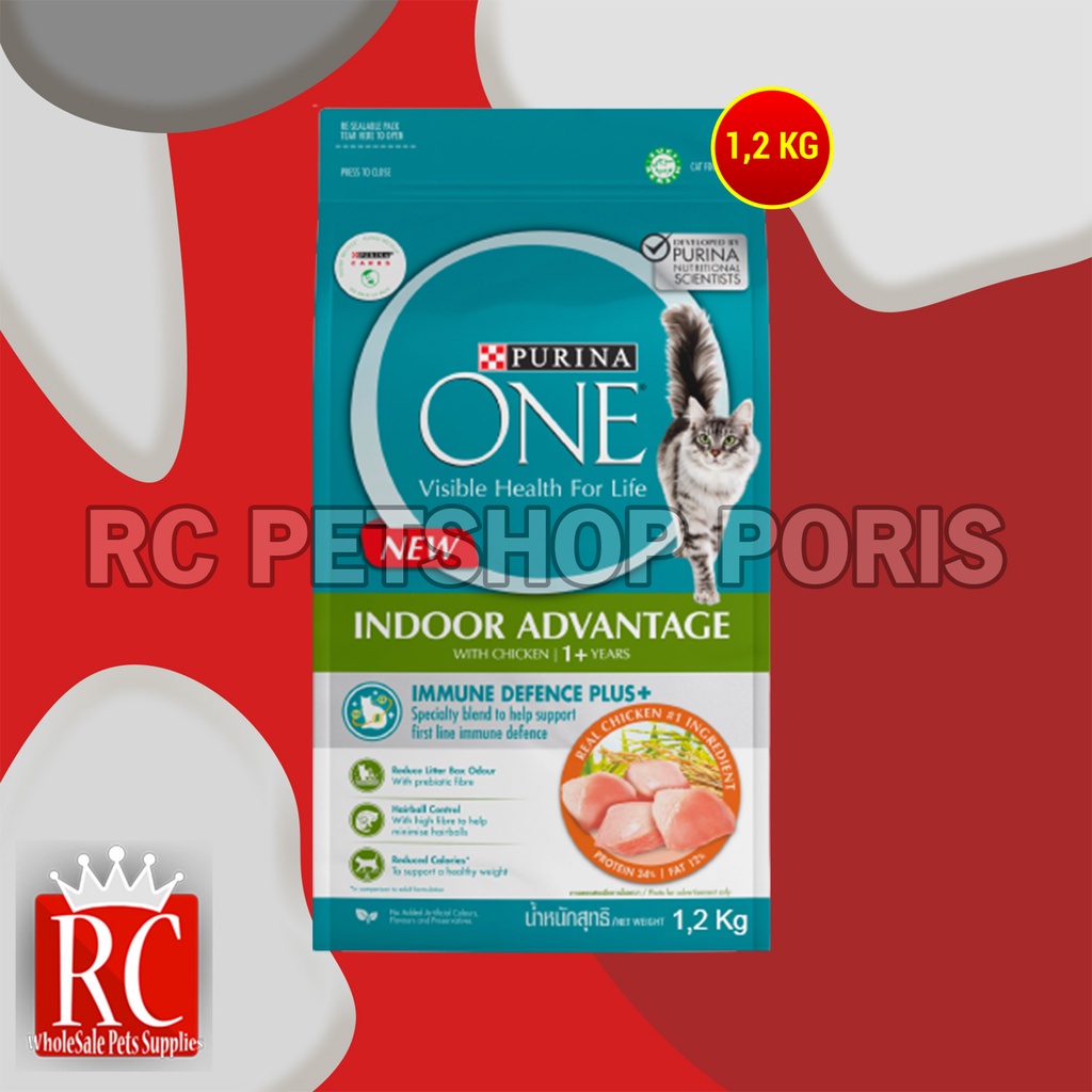 Jual Purina One Makanan Kucing Dewasa Rumahan Cat Food Indoor Chicken 1 ...