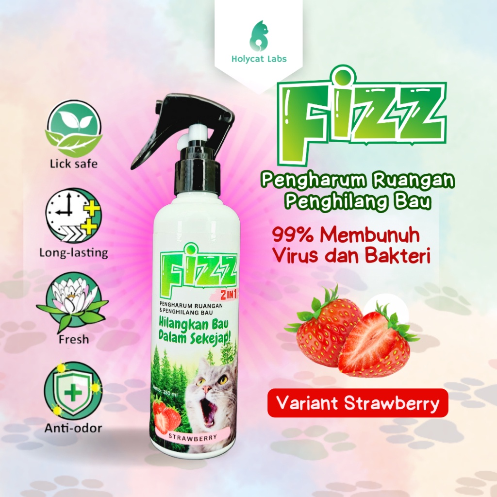 Jual Fizz Spray Penghilang Bau Kotoran Kucing & Anjing by Holycat Labs ...