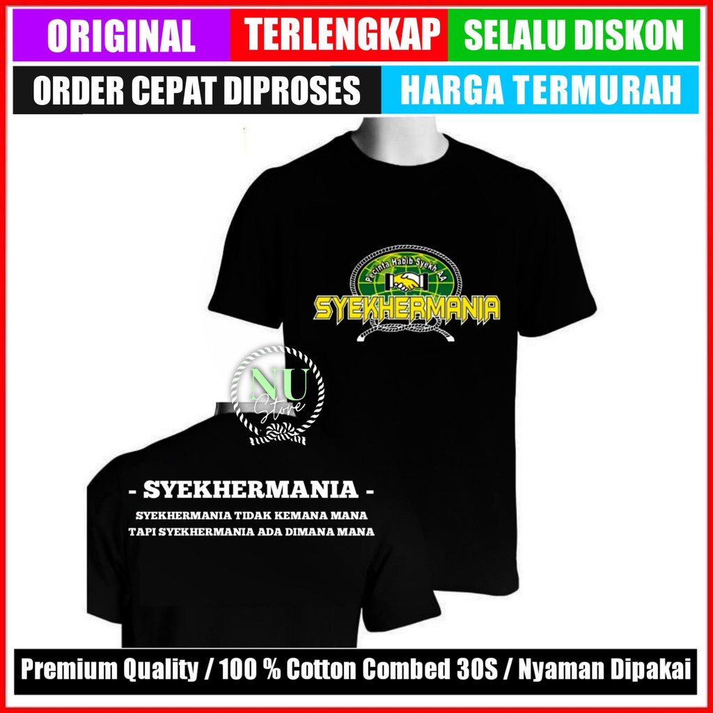 Jual Kaos Syekhermania Logo / Kaos Syekher Murah / Kaos Habib Syekh ...
