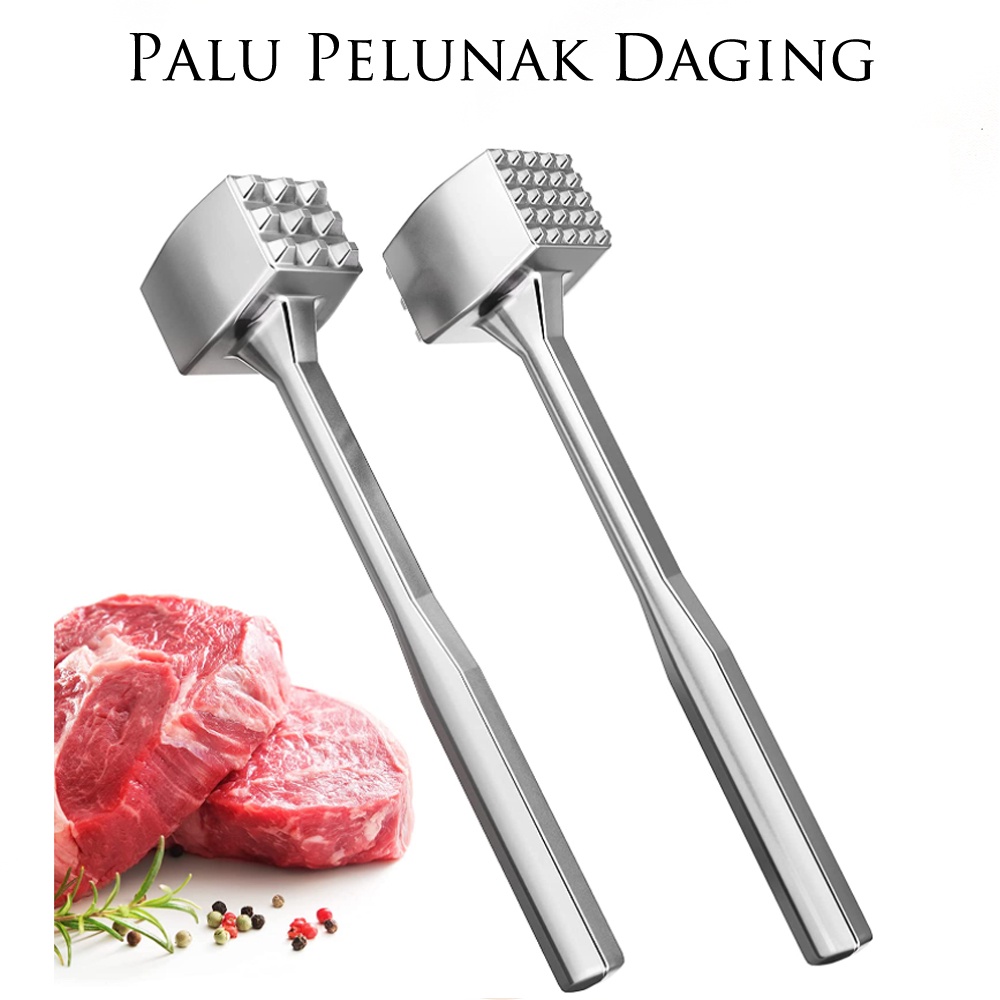 Jual Palu Gepukan Daging | Palu Pelunak Daging Stainless | Meat Hammer ...