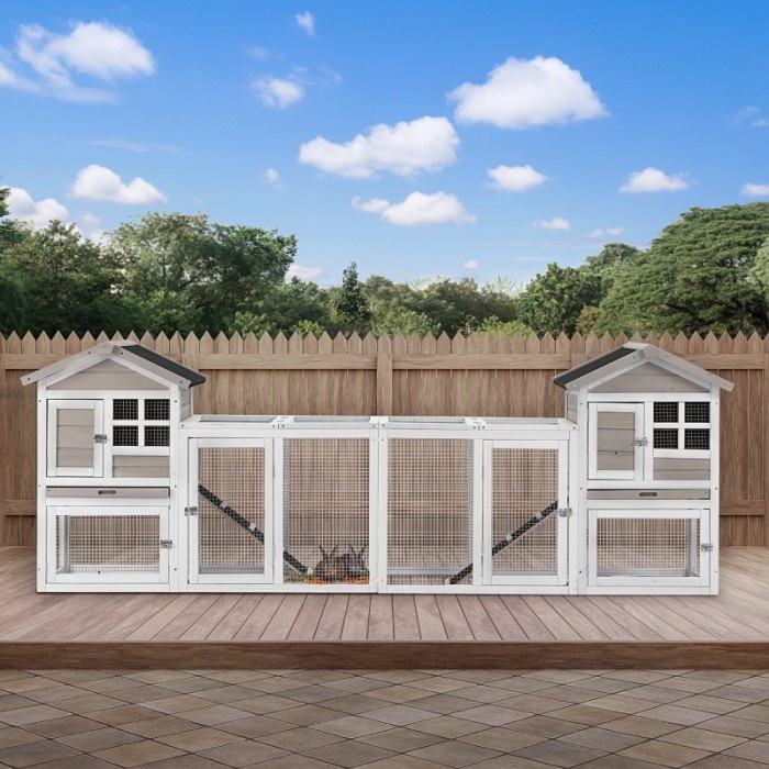 Jual Kandang Kelinci Outdoor Kayu | Rumah Kelinci Besar | Rabbit Hutch ...