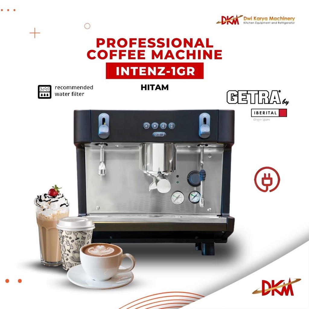 Jual GETRA PROFESSIONAL COFFEE MACHINE (BLACK) / INTENZ-1GR | Shopee ...