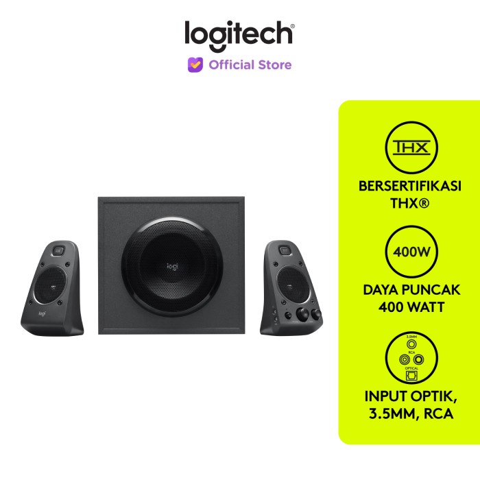 Jual Logitech Z625 2.1 Speaker System Subwoofer Optical Input,THX Certified | Shopee Indonesia