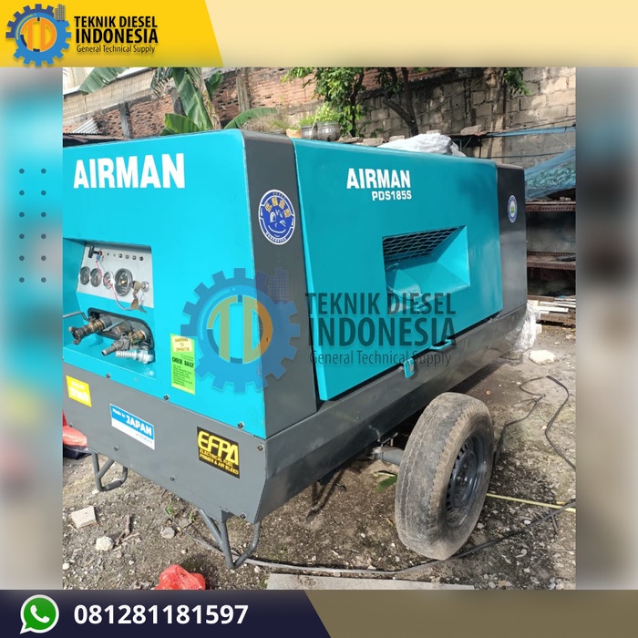 Jual Airman Portable Screw Air Compressor 185 CFM PDS 185S | Shopee ...