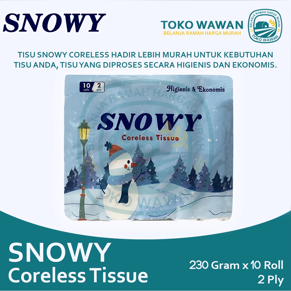Jual Tissue Snowy Coreless Bathroom Tisu Toilet Gulung Full Embossed ...