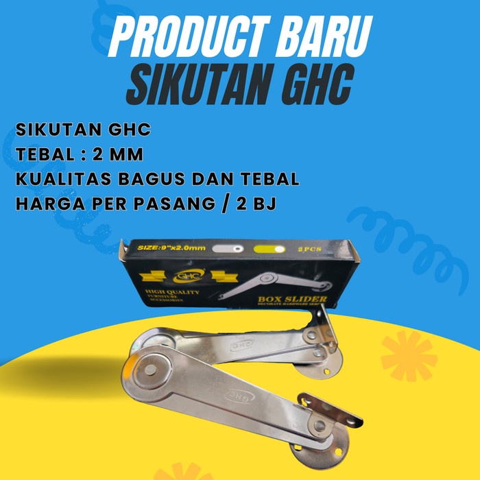 Jual Engsel Bunting Salon Sikutan 9 Inch GHC TEBAL 2 mm Putih jendela ...