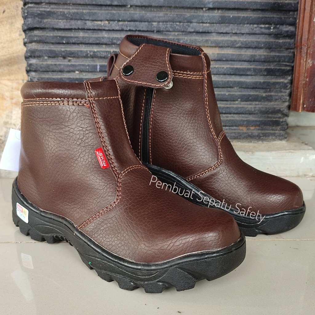 Jual Sepatu Safety Resleting Terbaru Ujung Besi Sepatu Touring Hiking ...