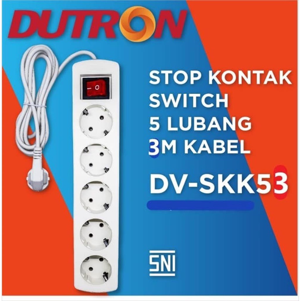 Jual SU STOP KONTAK + KABEL 5 LUBANG 3 METER 3M COLOKAN LISTRIK ...