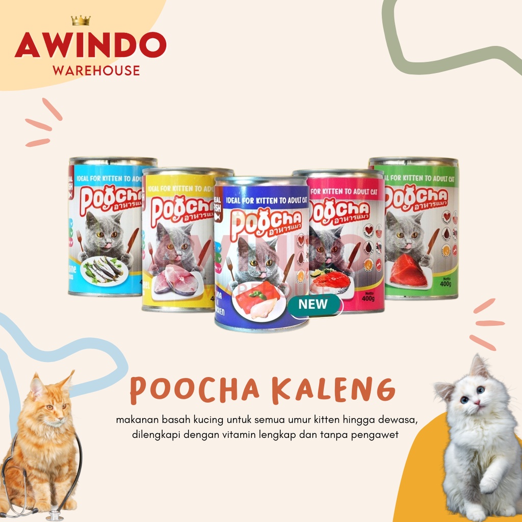 Jual POOCHA 400GR - Makanan Kaleng Pakan Basah Kucing Kitten Dewasa ...