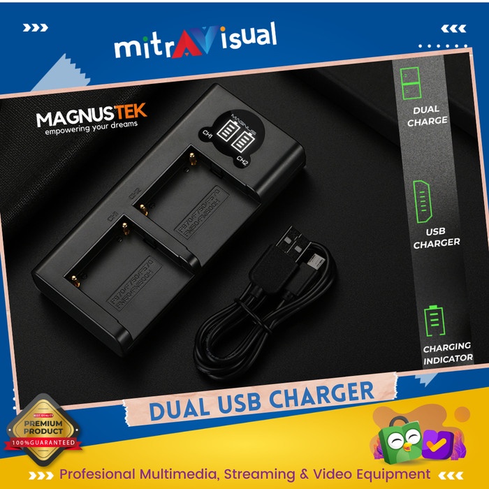 Jual MAGNUS Dual Charger for Sony NPF Battery | Shopee Indonesia
