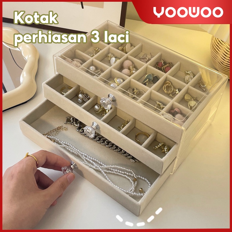 Jual Accesories box / tempat perhiasan / kotak perhiasan / jewellery ...
