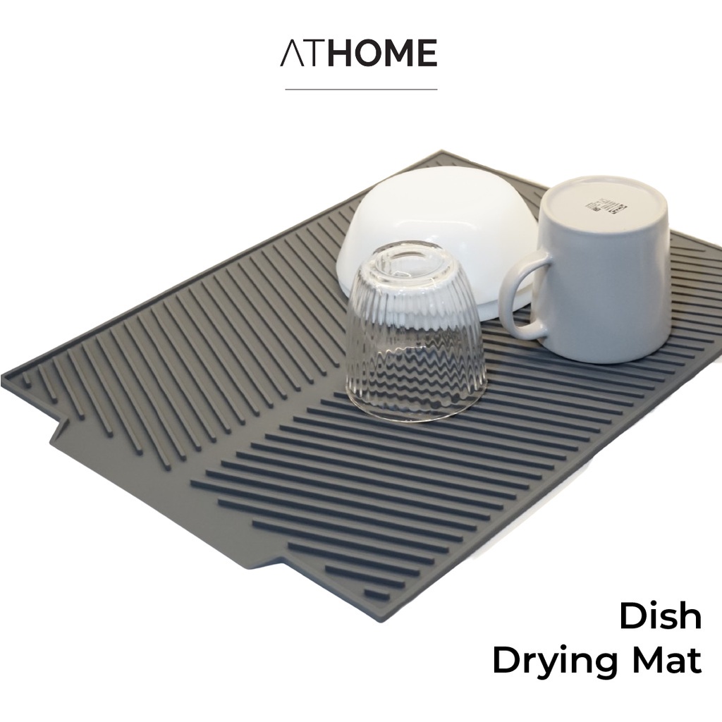 Jual ATHOME Dish Drying Mat / Alas Pengering Piring Silikon | Shopee ...