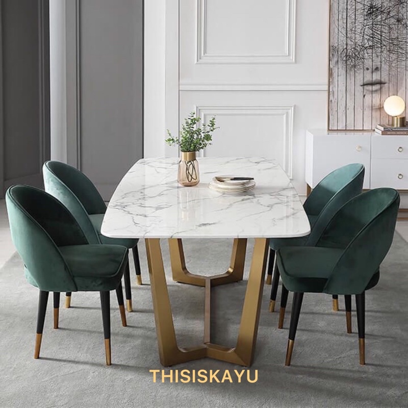 Jual Promo MEJA MAKAN SET MARMER SOFA MAKAN SINGLE | MEJA MAKAN SET ...