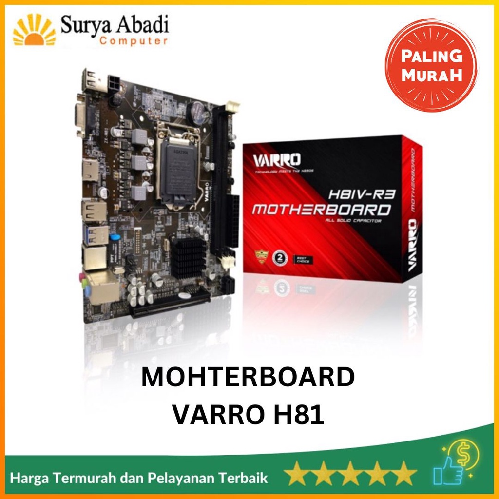 Jual MOTHERBOARD VARRO H81 SOCKET 1150 | Shopee Indonesia