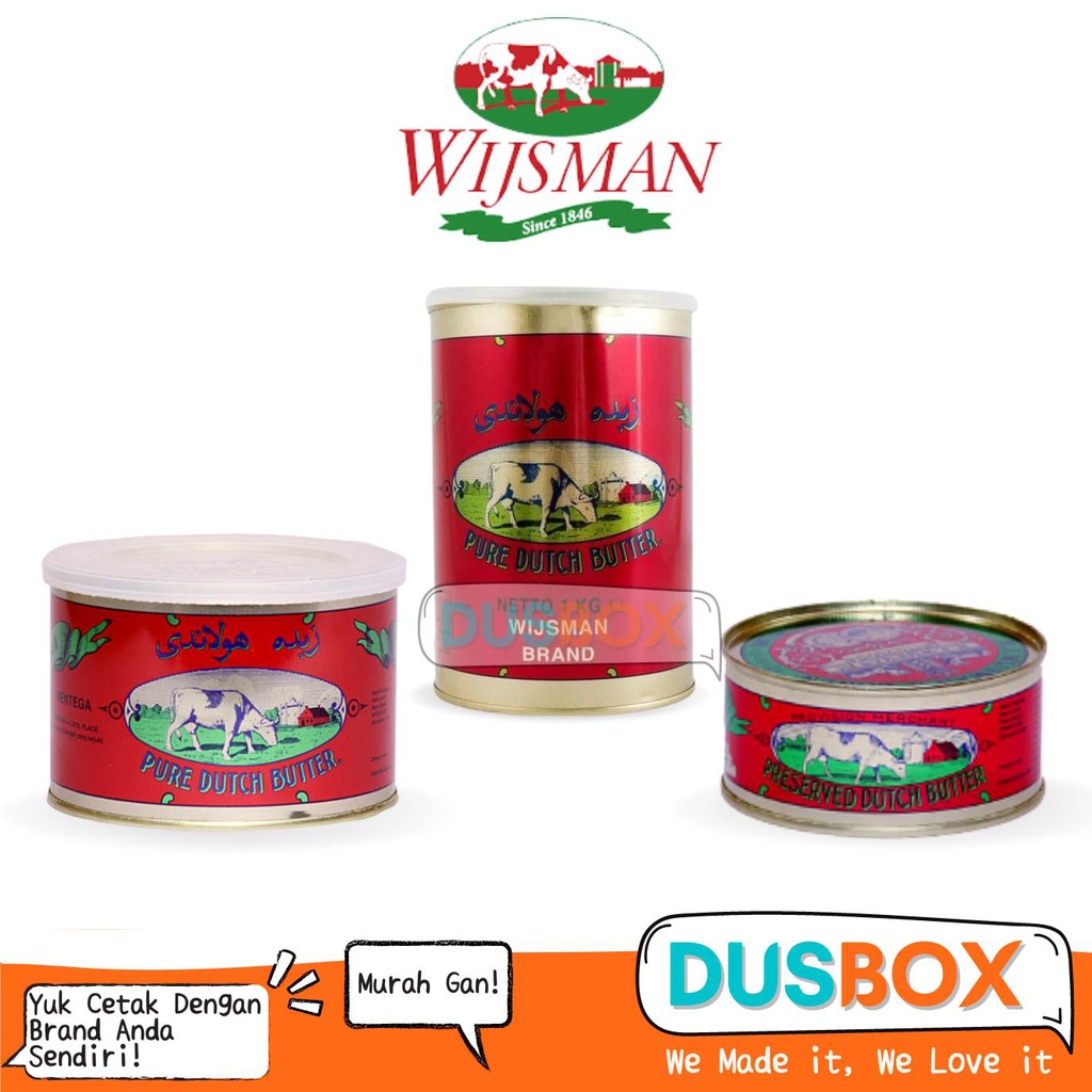 Jual Wijsman Butter / Wisman/ Wysman Butter Kaleng / Butter Wijsman 1kg ...