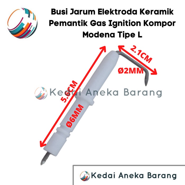 Jual Busi Jarum Pemantik Elektroda Keramik Water Heater Kompor Gas LPG ...