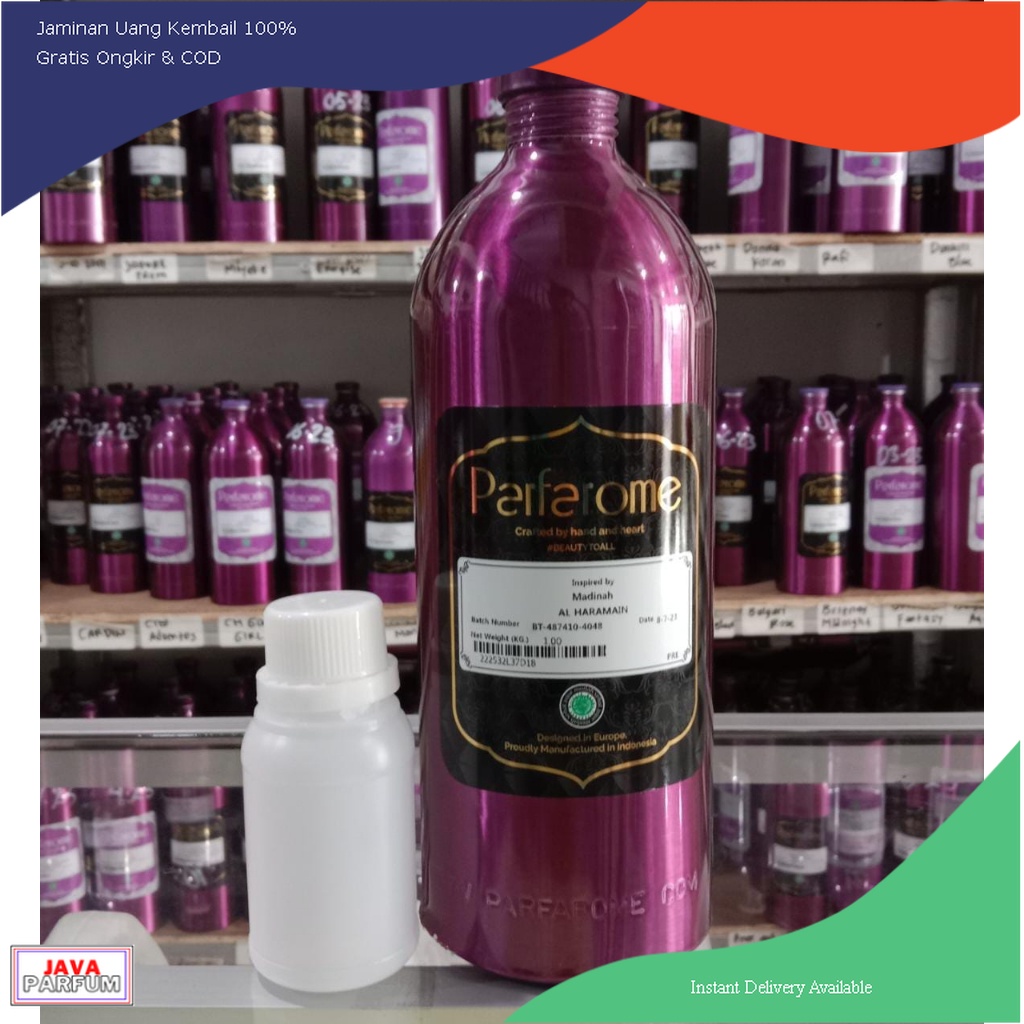 Jual PARFUM MADINAH AL HAROMAIN KEMASAN 100 ML PRODUK PARFAROME ...