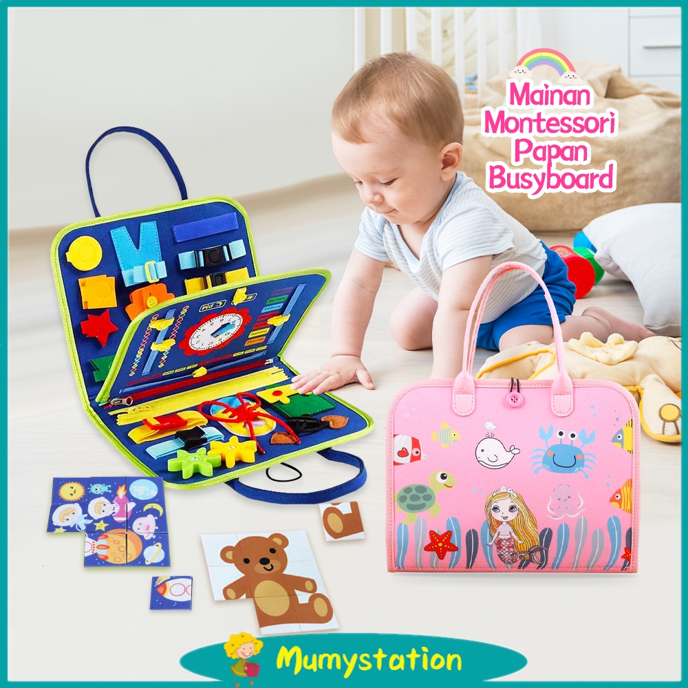 Jual Mumystation Mainan Edukasi Anak Montessori Papan Busyboard Untuk ...