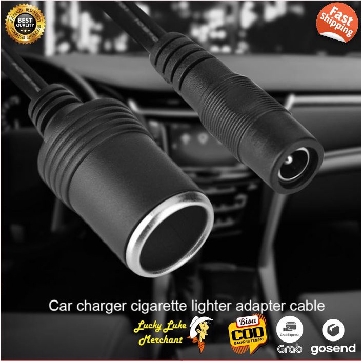 Jual Konverter Mobil 5,5mm to DC 12V Car Lighter Converter Adapter Jack ...