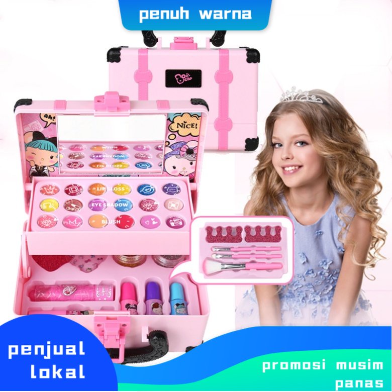 Jual 【COD】32 Pcs Kuromi Mainan Anak Make Up Mainan Peralatan Dandan ...