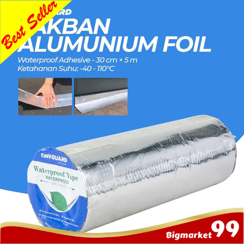 Jual [30cm x 5m] Lakban Aluminium Foill Anti Bocor Atap Rumah & Pipa ...