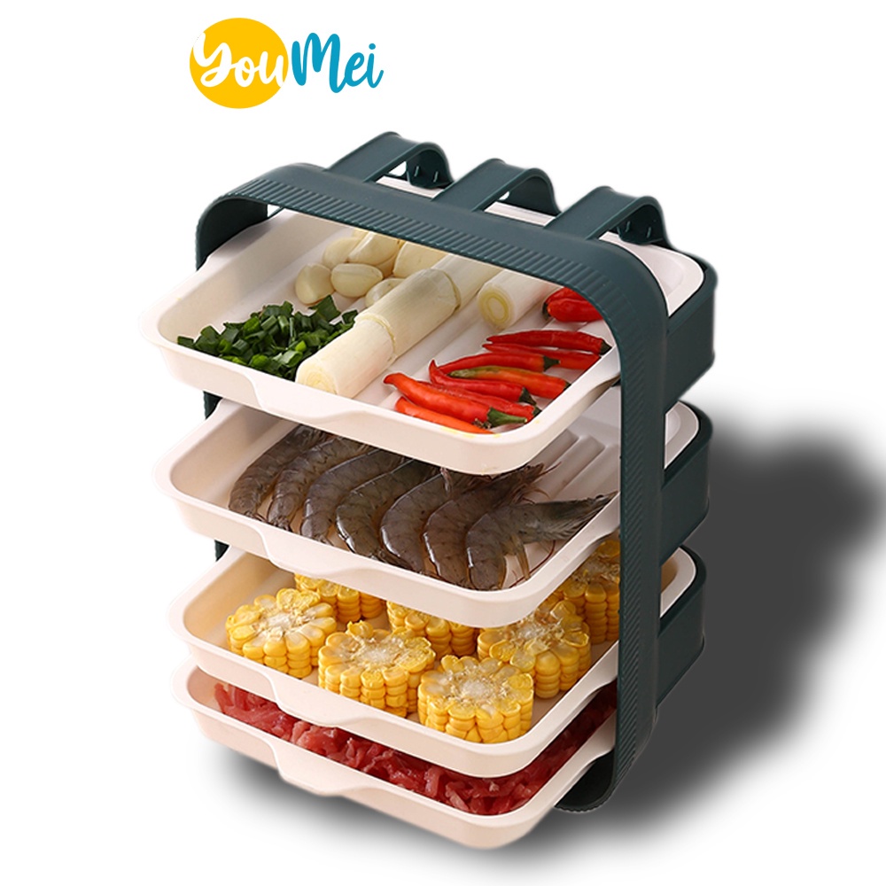Jual Rak Tempel Susun Dapur Serbaguna 6 Tingkat / Rak Tempel Makanan ...