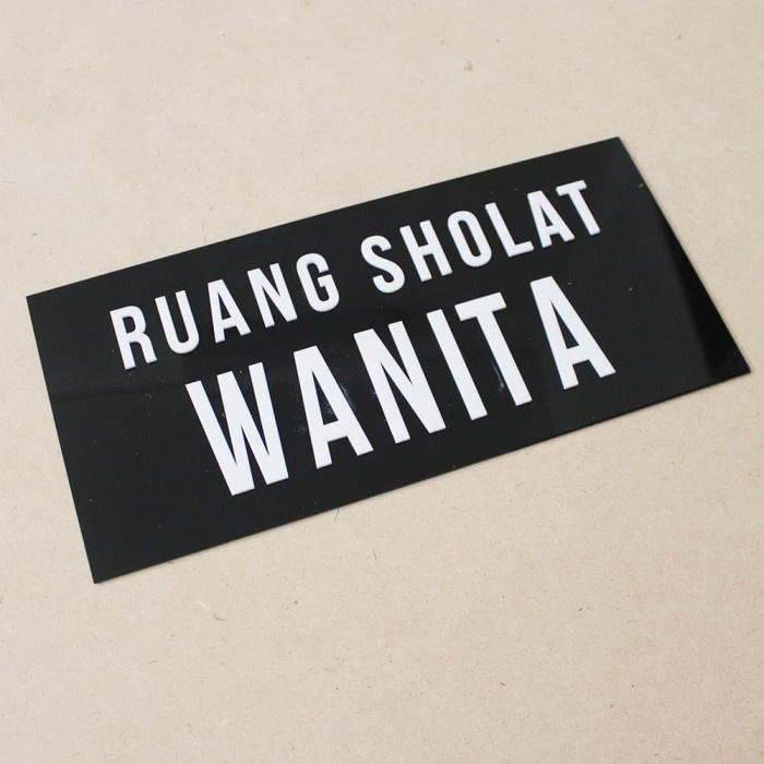 Jual Sign Acrylic Ruang Sholat Wanita | Acrylic Timbul Signage | Shopee ...