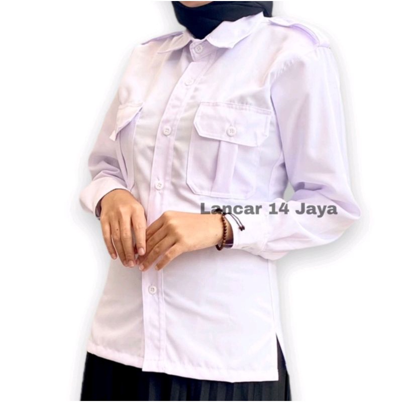 Jual kemeja PNS Putih Dinas Baru Wanita Baju Putih Pdh wanita Kemeja Atasan wanita, ASN | Shopee ...