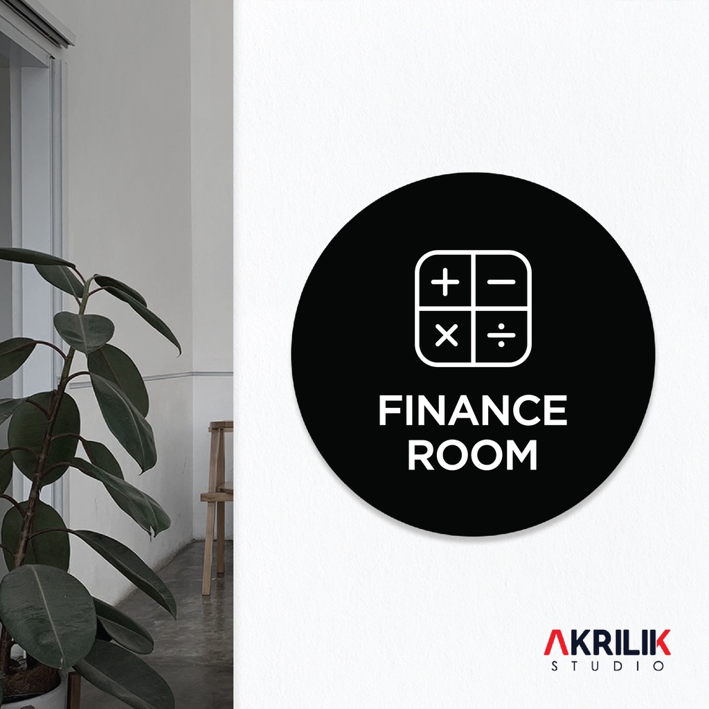 Jual Sign Board Akrilik Finance Room Papan Acrylic Signage Tempel ...
