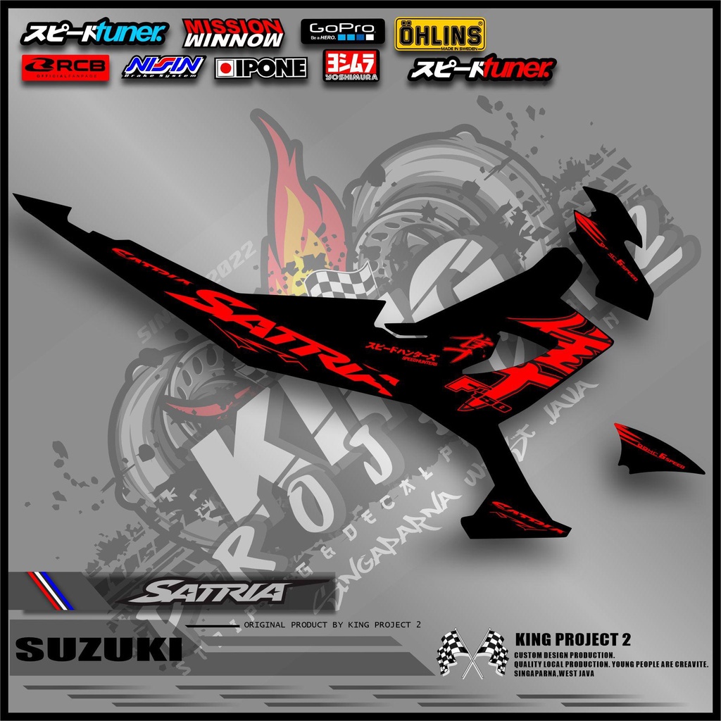 Jual STRIPING CUSTOM SATRIA FU FACELIFT / STICKER VARIASI HAYABUSA V2 ...