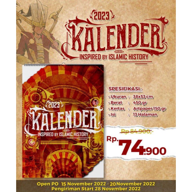 Jual KALENDER 2023 EDISI INSPIRED BY ISLAMIC HISTORY | Shopee Indonesia