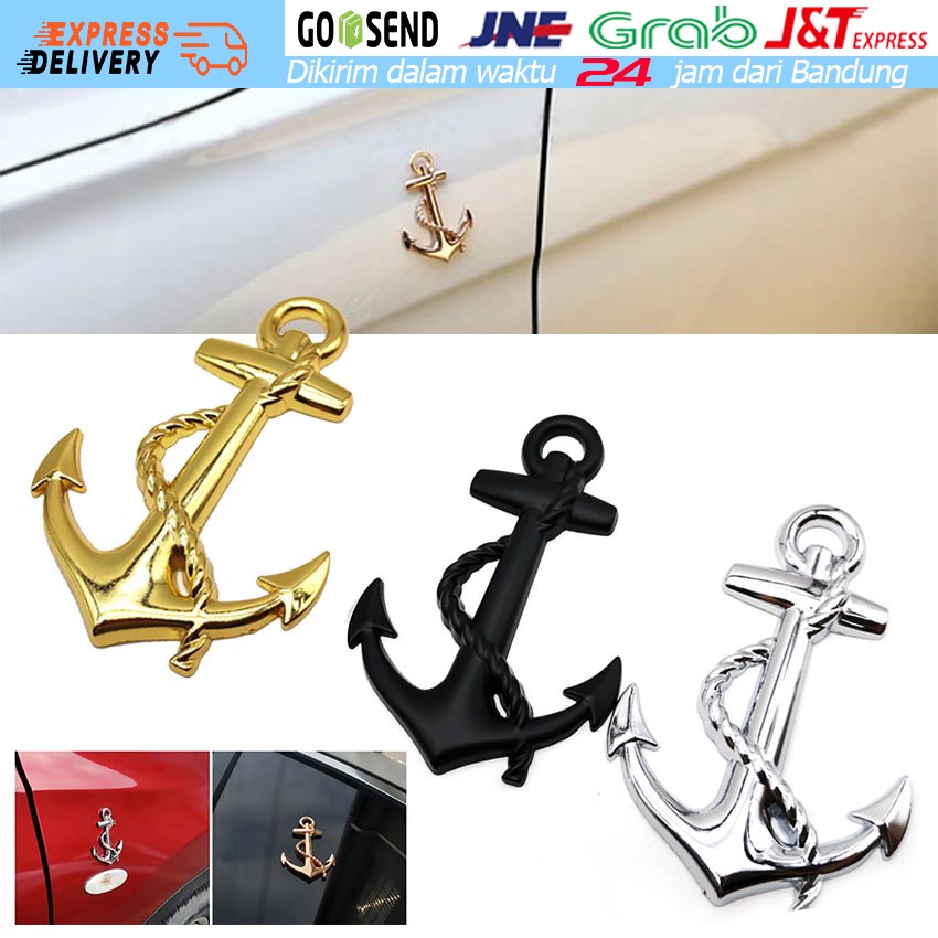 Jual Stiker Mobil Motif Jangkar Kapal / Stiker Belakang Mobil / Sticker ...