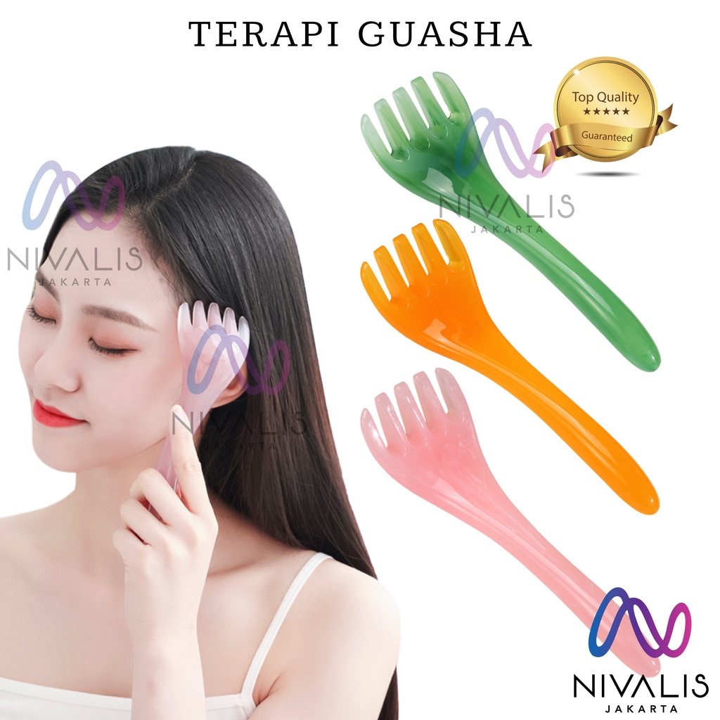 Jual NIVALIS JAKARTA SISIR GUA SHA ALAT PIJAT KEPALA MUKA ALAT PIJIT ...